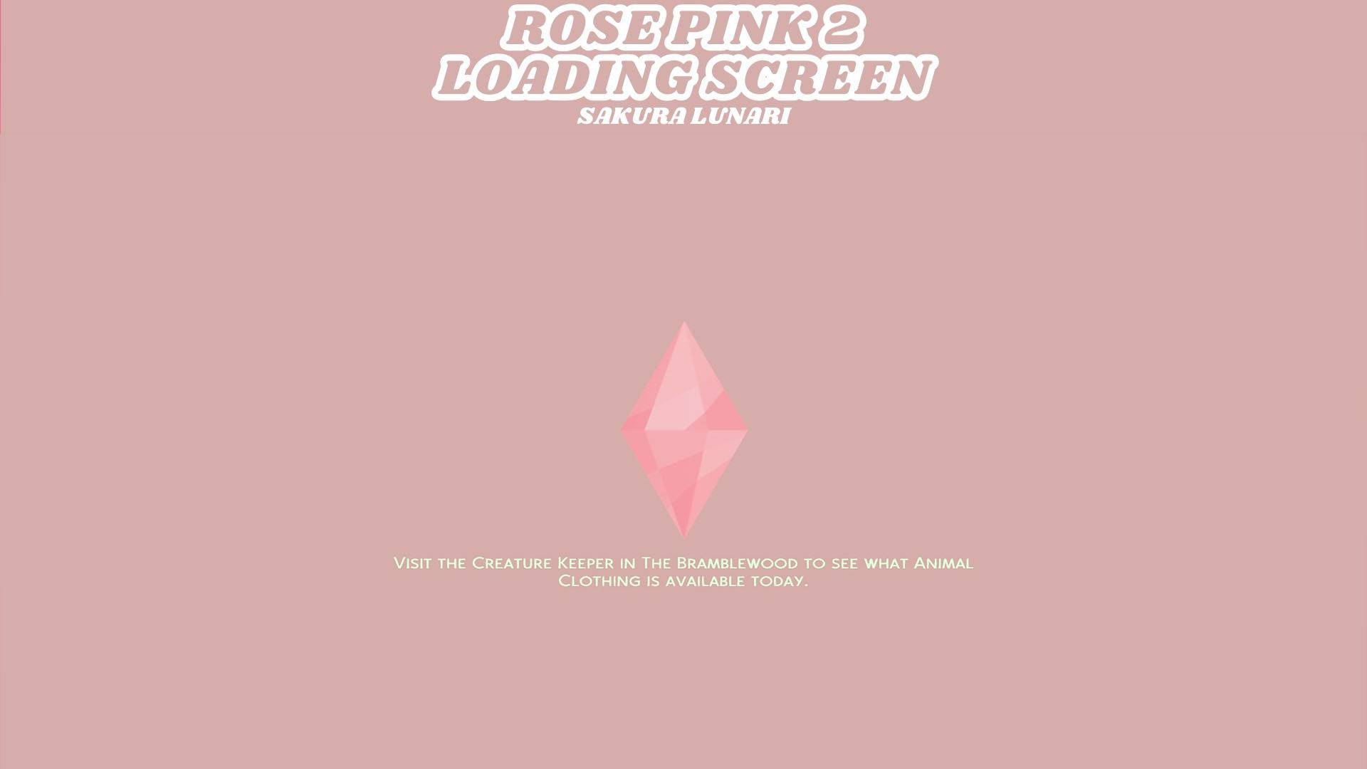 Rose Pink 2 Loading Screen - The Sims 4 Mods - CurseForge