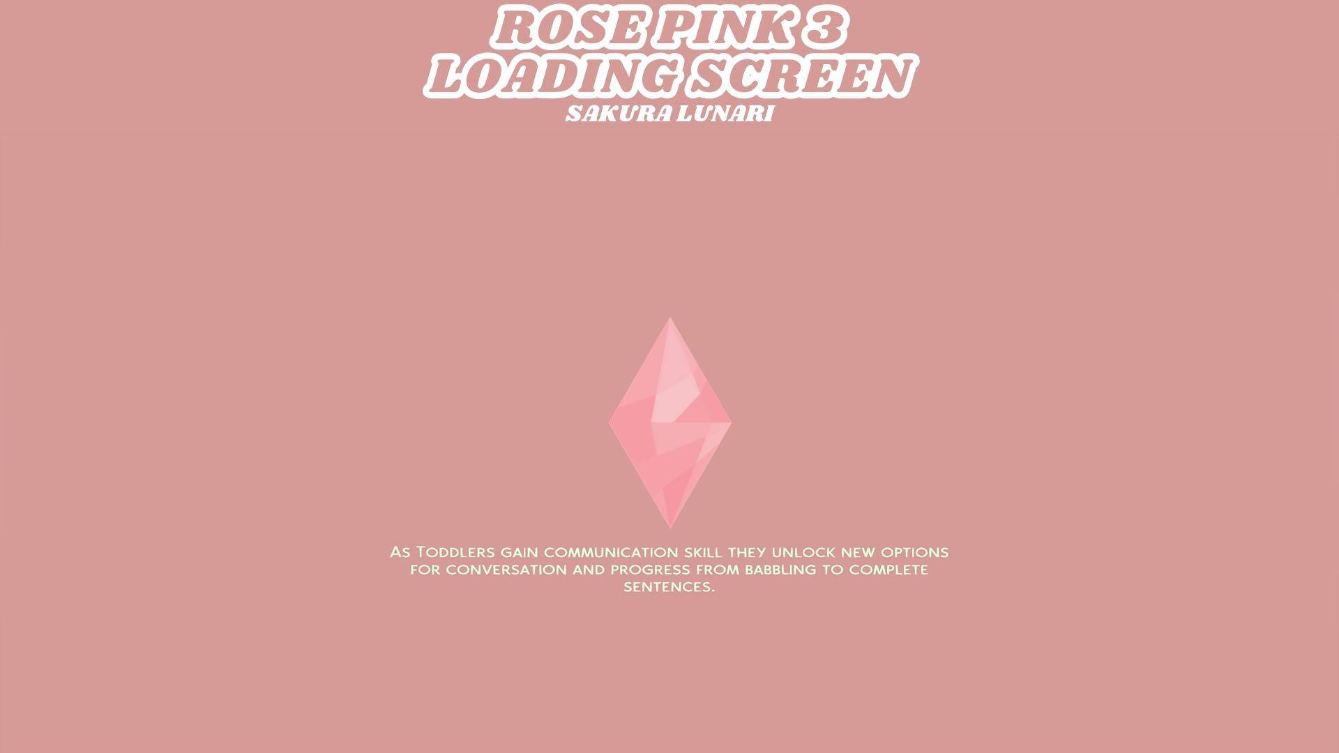 Rose Pink 3 Loading Screen - The Sims 4 Mods - CurseForge