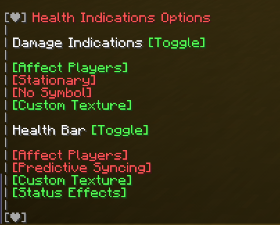 Health Indications - Gallery - Minecraft Resource Packs - CurseForge
