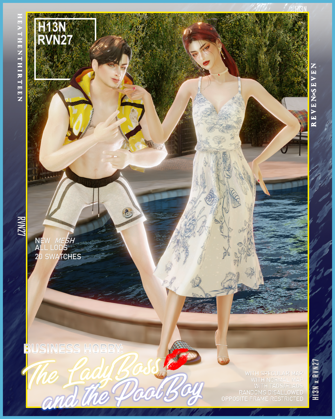 Deep V-Neck Tank Pleated Midi Skirt at The Sims 4 Nexus - Mods and ...