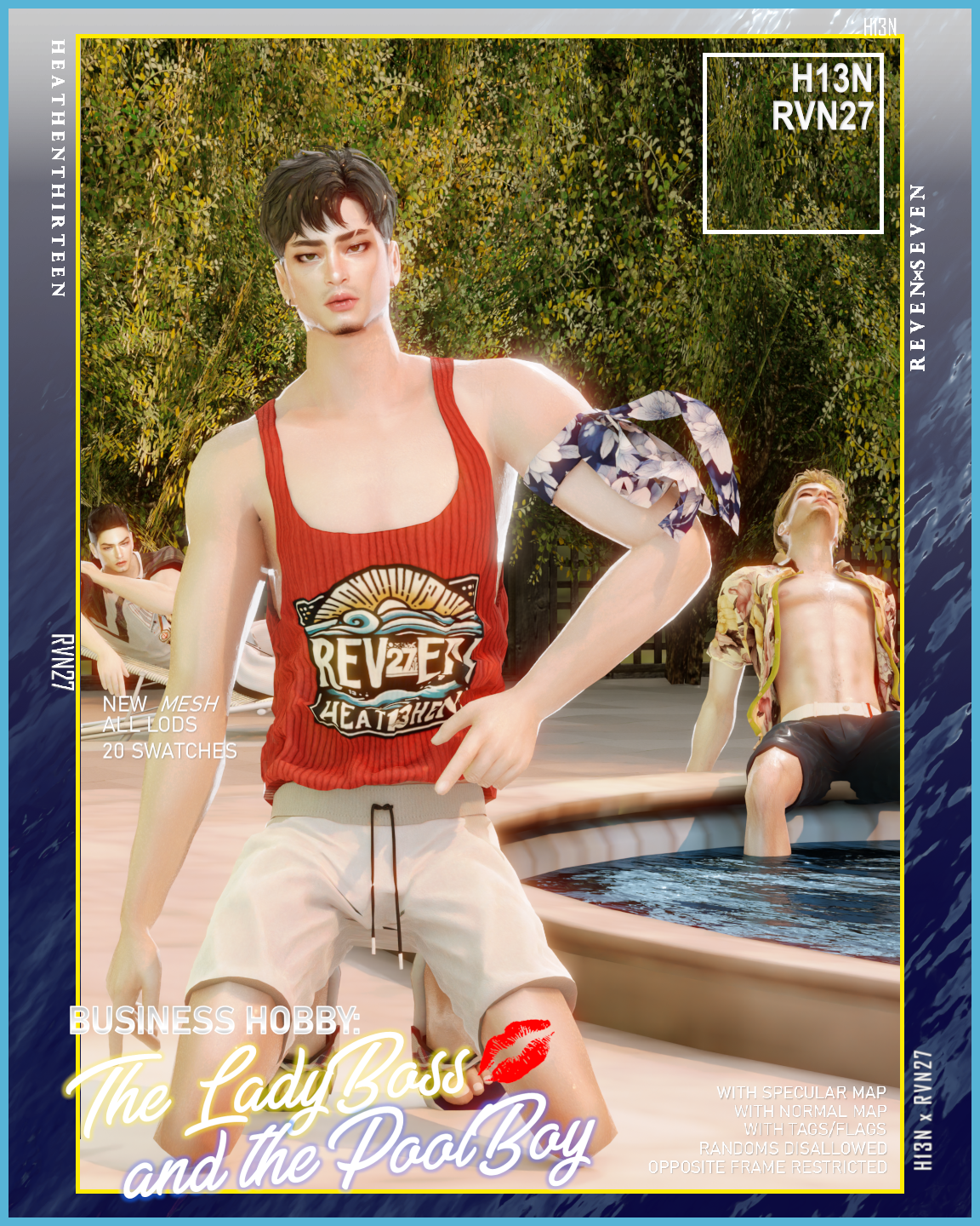 Stylish Sleeveless Half Tuck Tank Arm Bandana at The Sims 4 Nexus ...