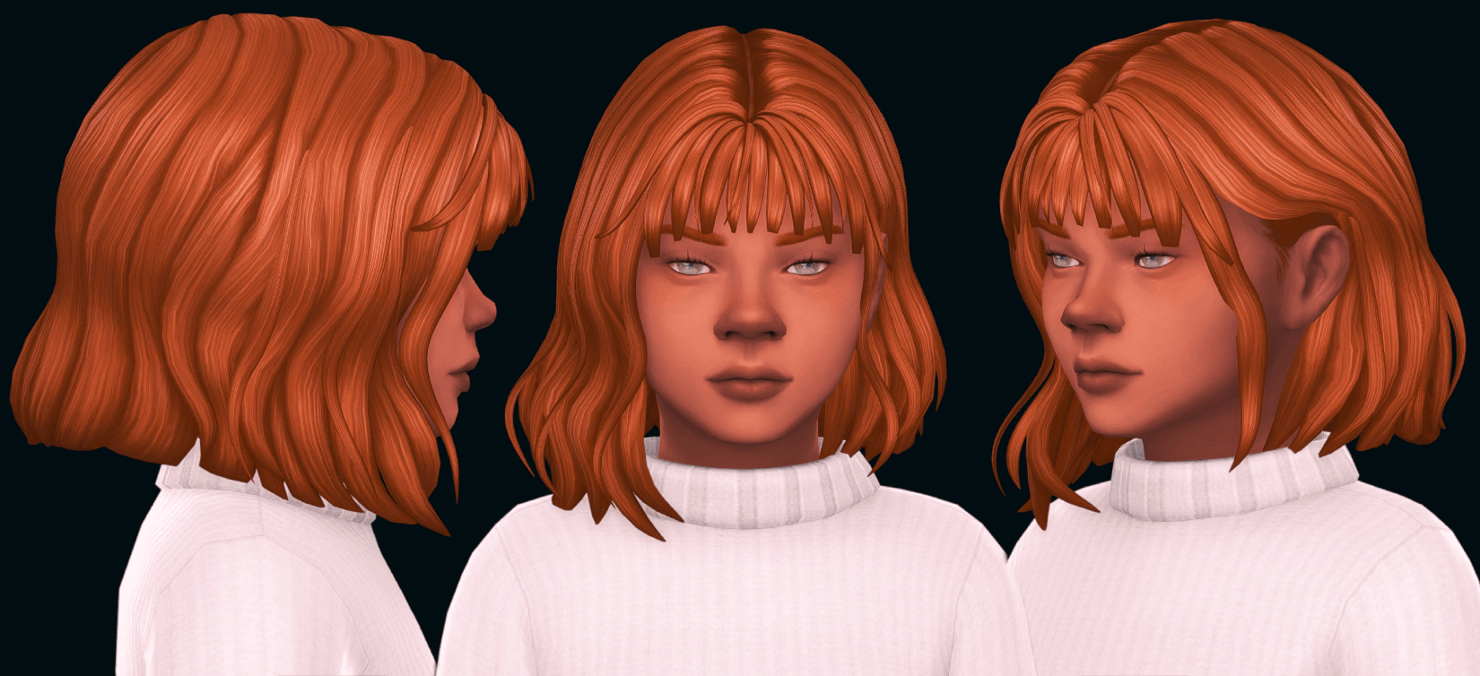 Susan Hair V2 for Kids (simstrouble) - The Sims 4 Create a Sim - CurseForge