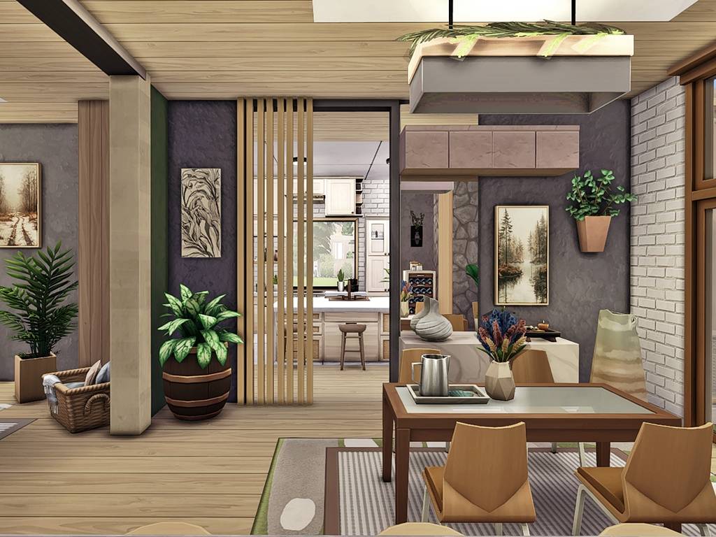 Modern Natural - Dining Room 2 - Gallery - The Sims 4 Rooms / Lots ...