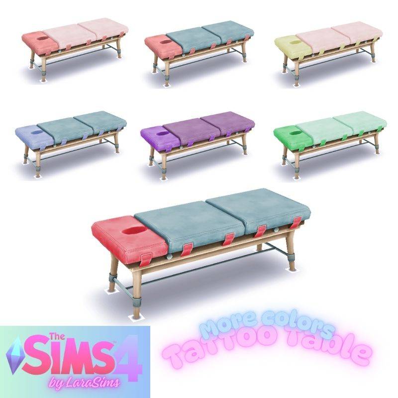 MORE COLORS TATTOO TABLE - Gallery - The Sims 4 Build / Buy - CurseForge