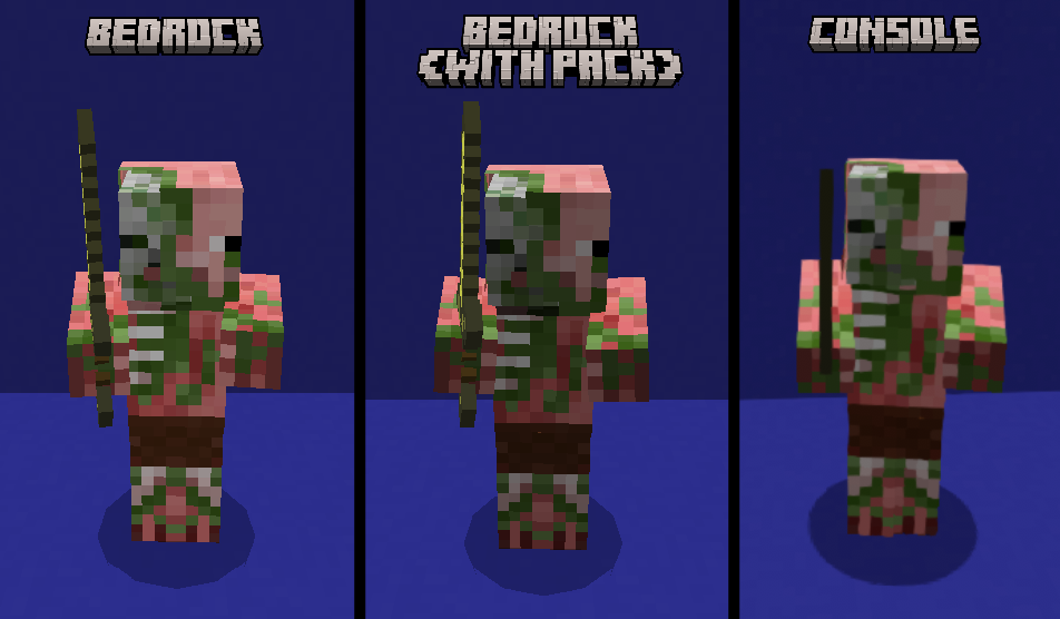 Console Mob Shading - Minecraft Bedrock Texture Packs - CurseForge