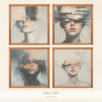 Blurry Face Paintings by BlusterSims - Gallery - The Sims 4 Build / Buy ...