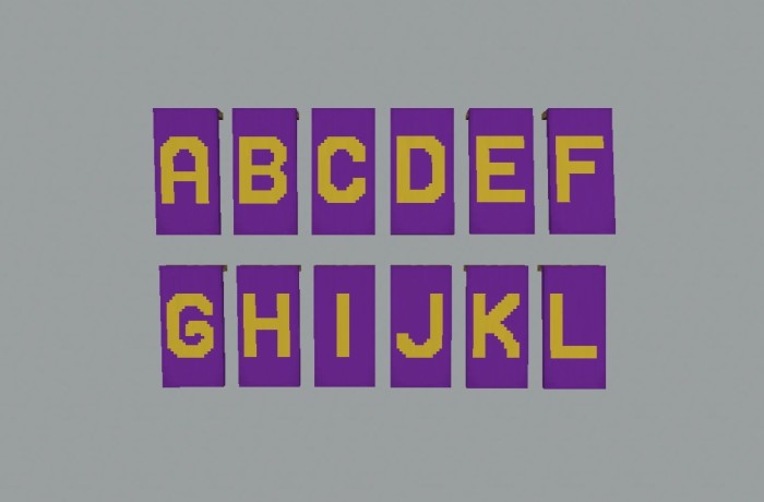 Alphabet Banner Patterns - Gallery - Minecraft Bedrock Texture Packs ...
