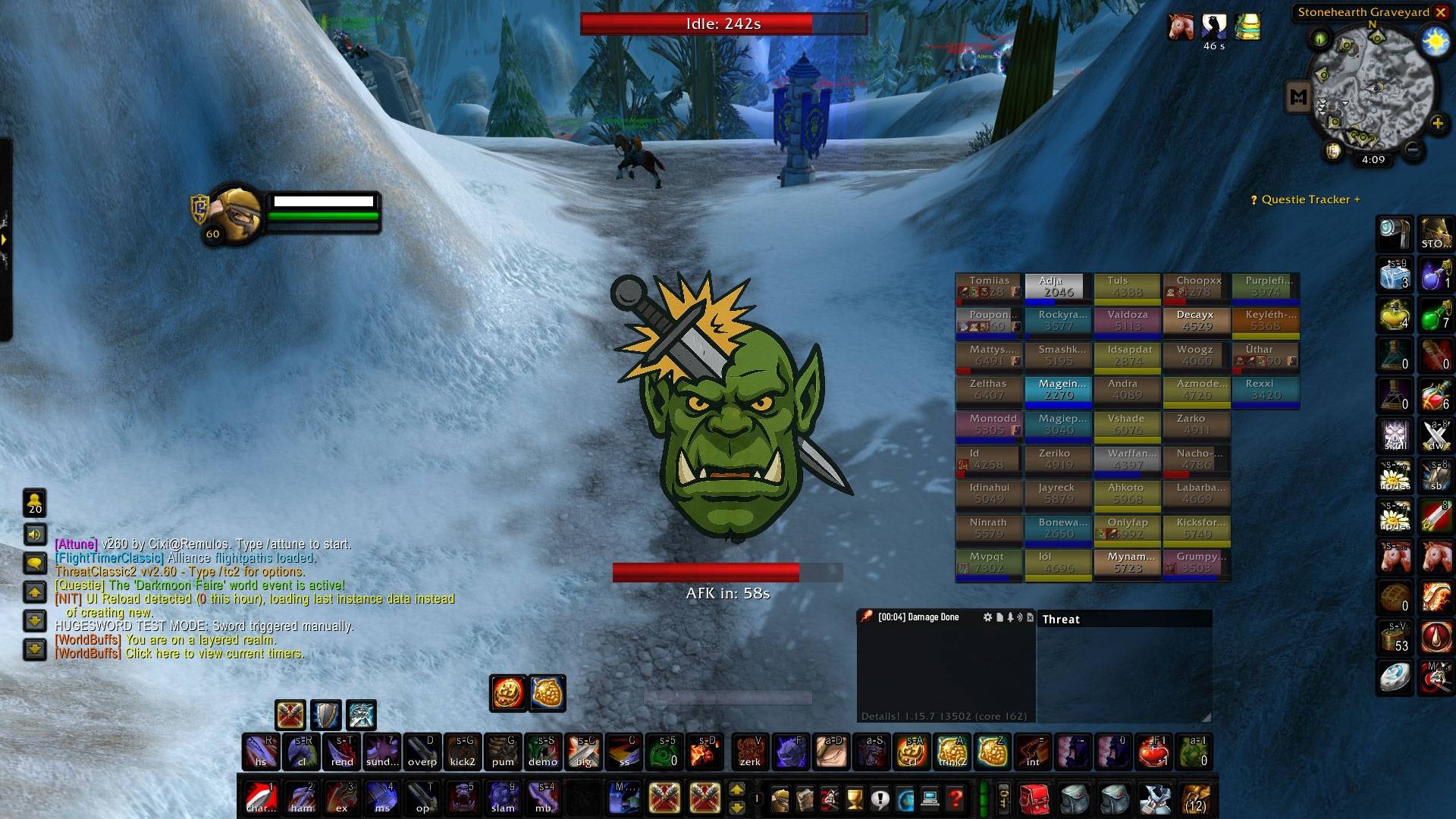 AFK Alarm - HUGESWORD - Gallery - World of Warcraft Addons - CurseForge