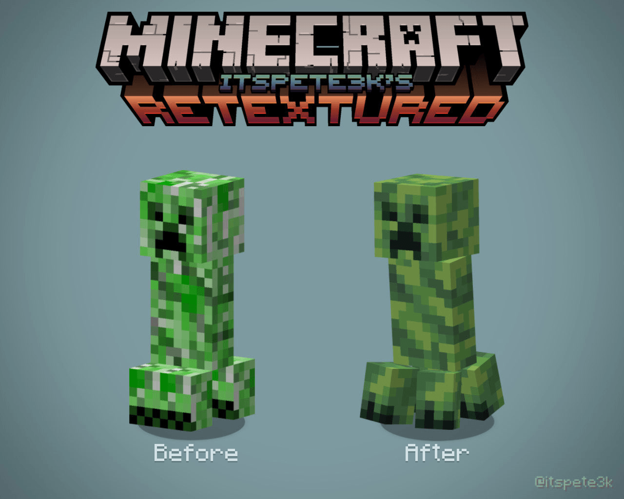 Creeper Retextured (itspete3k's Retextured) - Gallery - Minecraft Resource Packs - CurseForge
