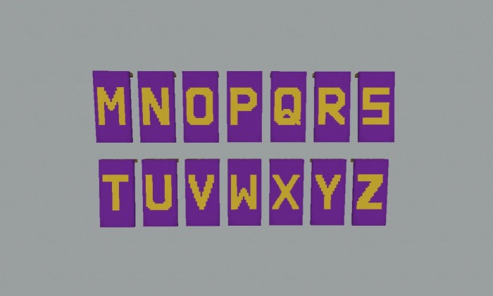 Alphabet Banner Patterns - Gallery - Minecraft Bedrock Texture Packs ...