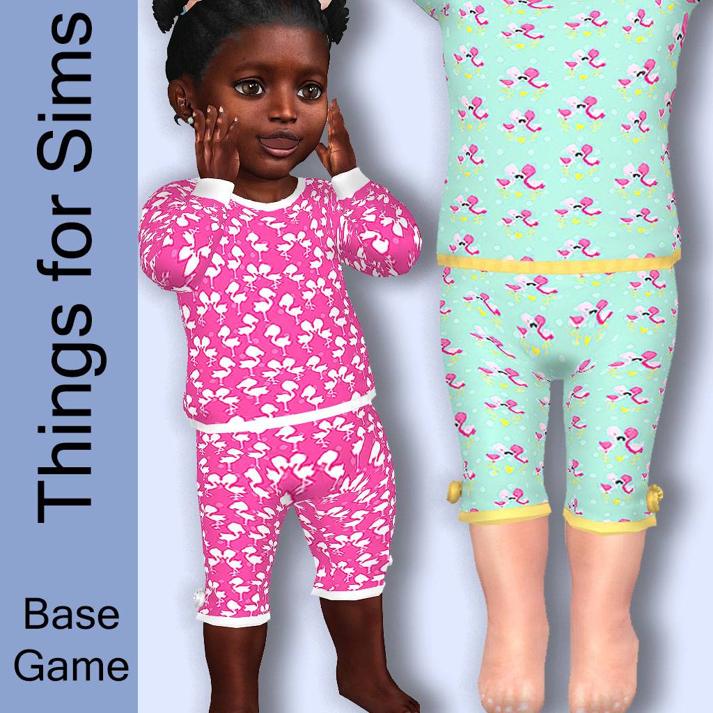 Infants Flamingo Pajamas Bottom - Gallery - The Sims 4 Create a Sim ...