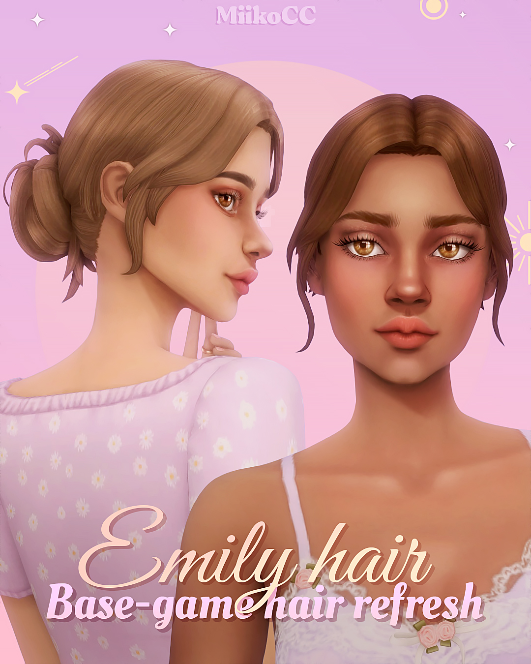 Emily hair (override) - Gallery - The Sims 4 Create a Sim - CurseForge