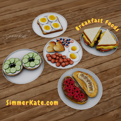 Breakfast Foods Set - Gallery - The Sims 4 Build / Buy - CurseForge