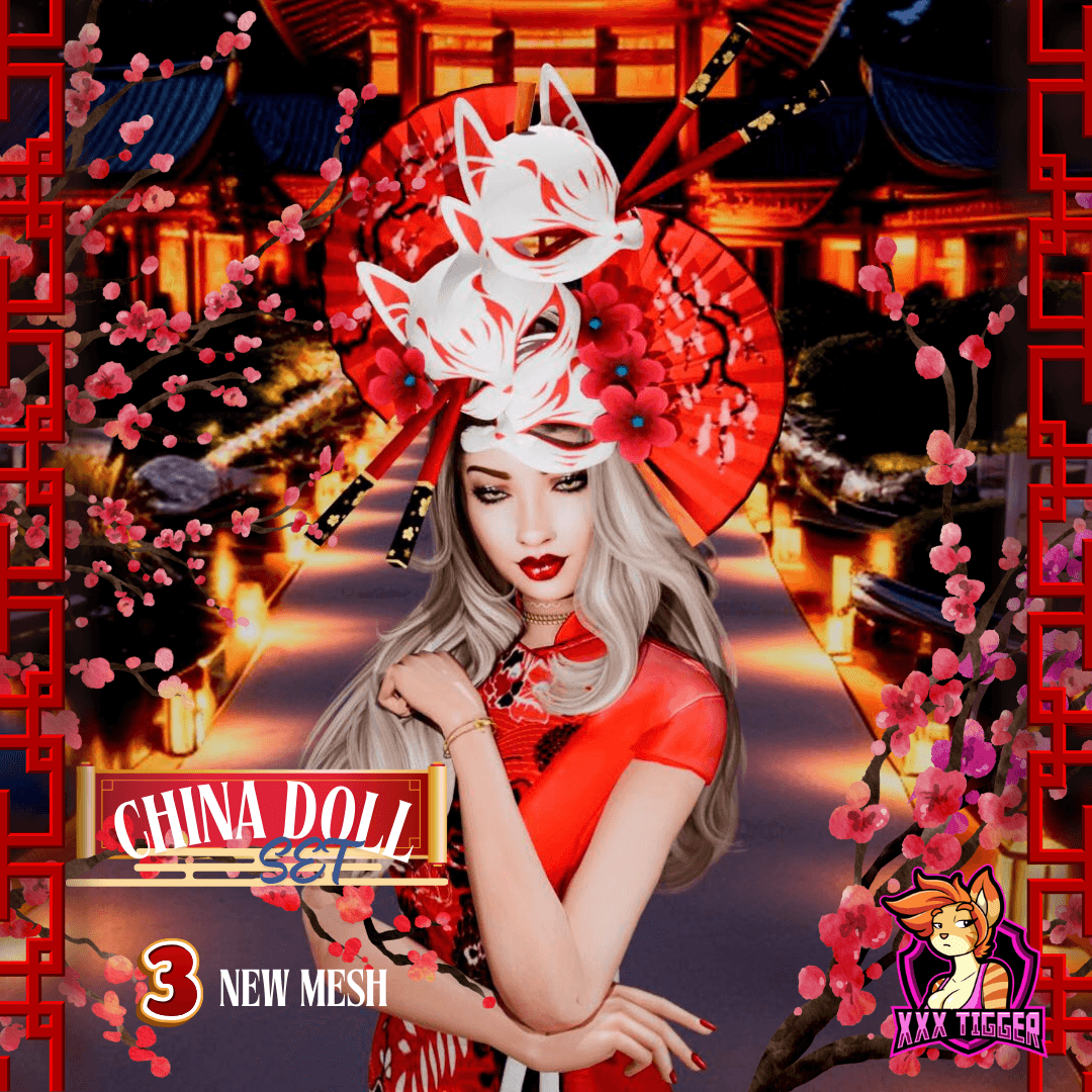 China Doll Set-HEADPIECE - Gallery - The Sims 4 Create a Sim - CurseForge