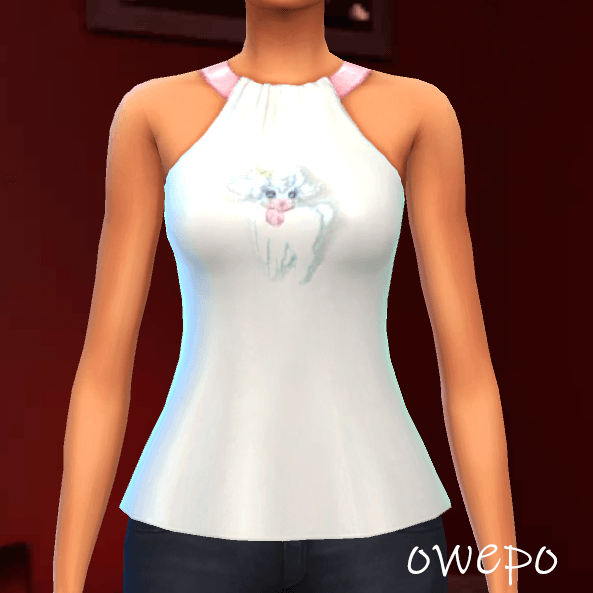 Lacy Pup Halter Top - Gallery - The Sims 4 Create a Sim - CurseForge