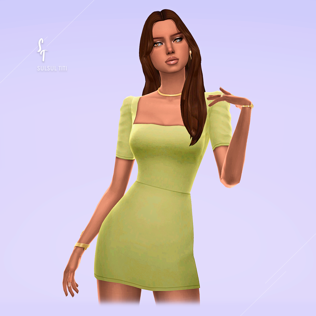Woman Mini Dress - Pamela - Version 1 - Gallery - The Sims 4 Create a ...