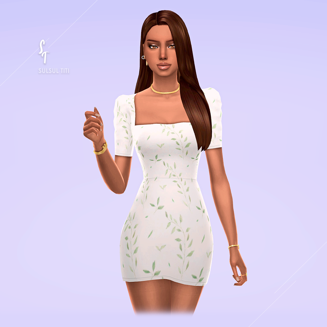 Woman Mini Dress - Pamela - Version 2 - Gallery - The Sims 4 Create a ...