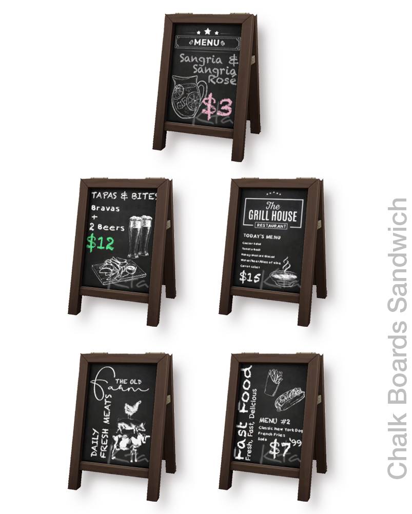 [kta] Chalk Boards 1 - Gallery - The Sims 4 Build / Buy - CurseForge