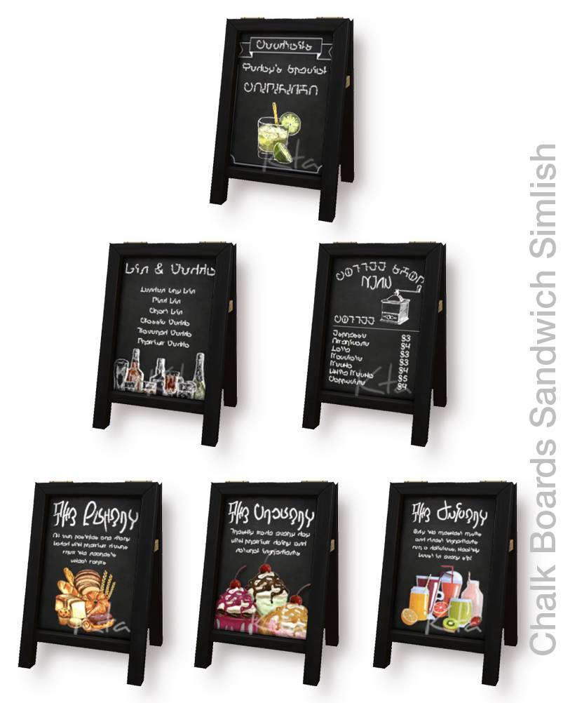 [kta] Chalk Boards 1 - Gallery - The Sims 4 Build / Buy - CurseForge