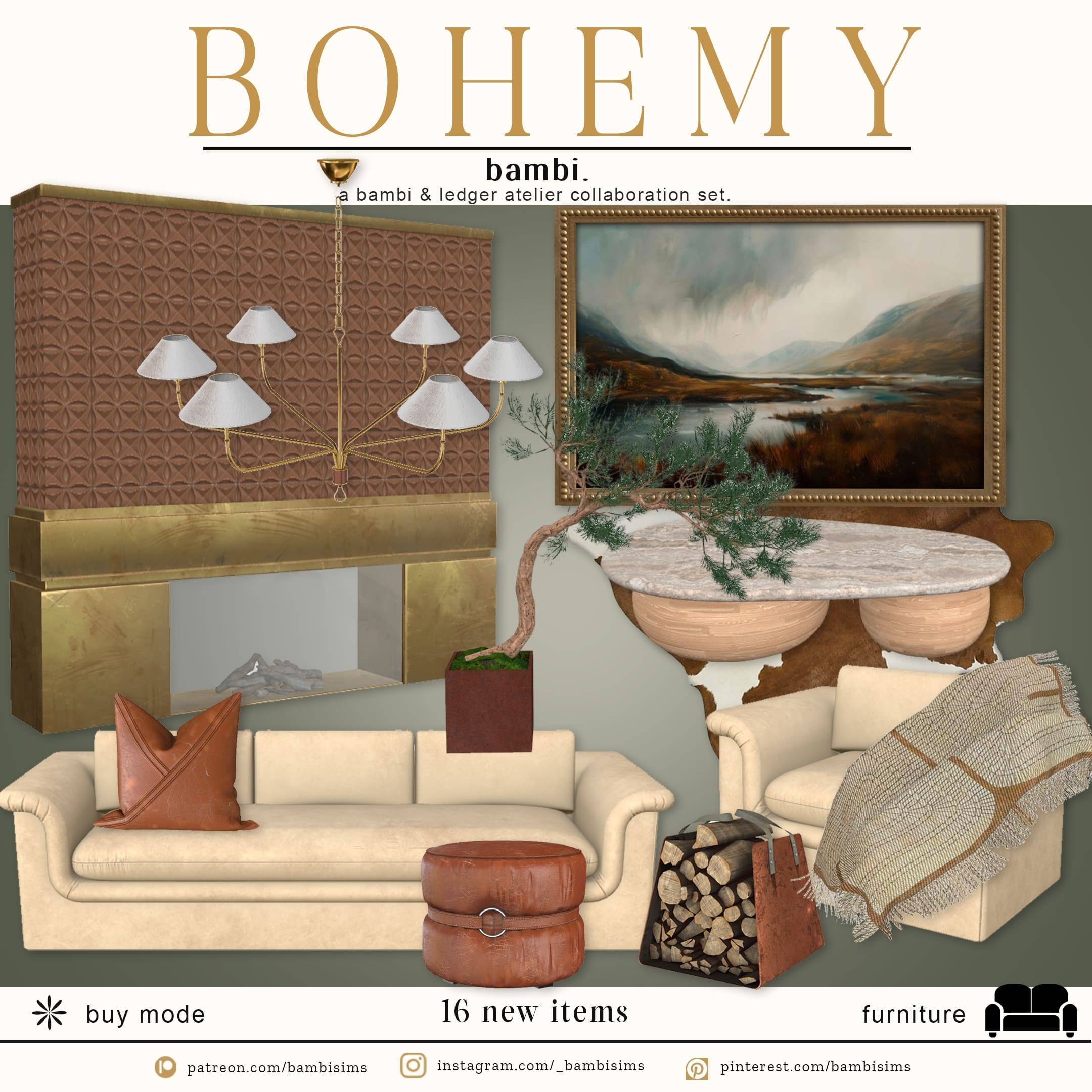 bohemy ( collaboration set ) 2025 - The Sims 4 Build / Buy - CurseForge