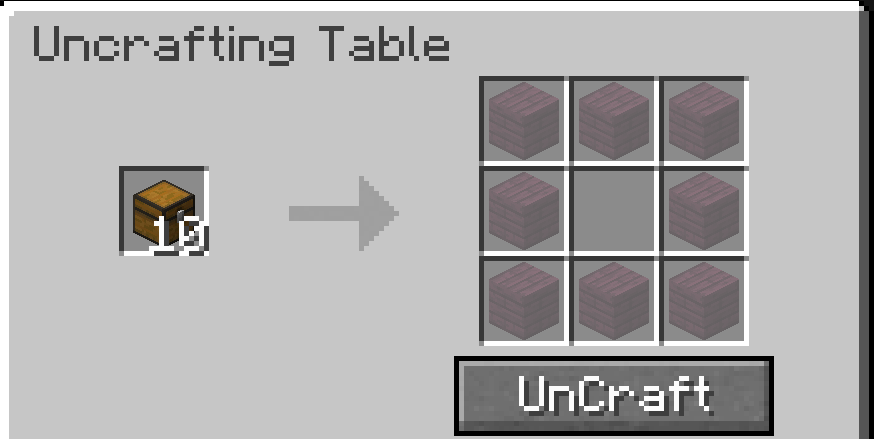 Uncraft Everything - Gallery - Minecraft Mods - CurseForge
