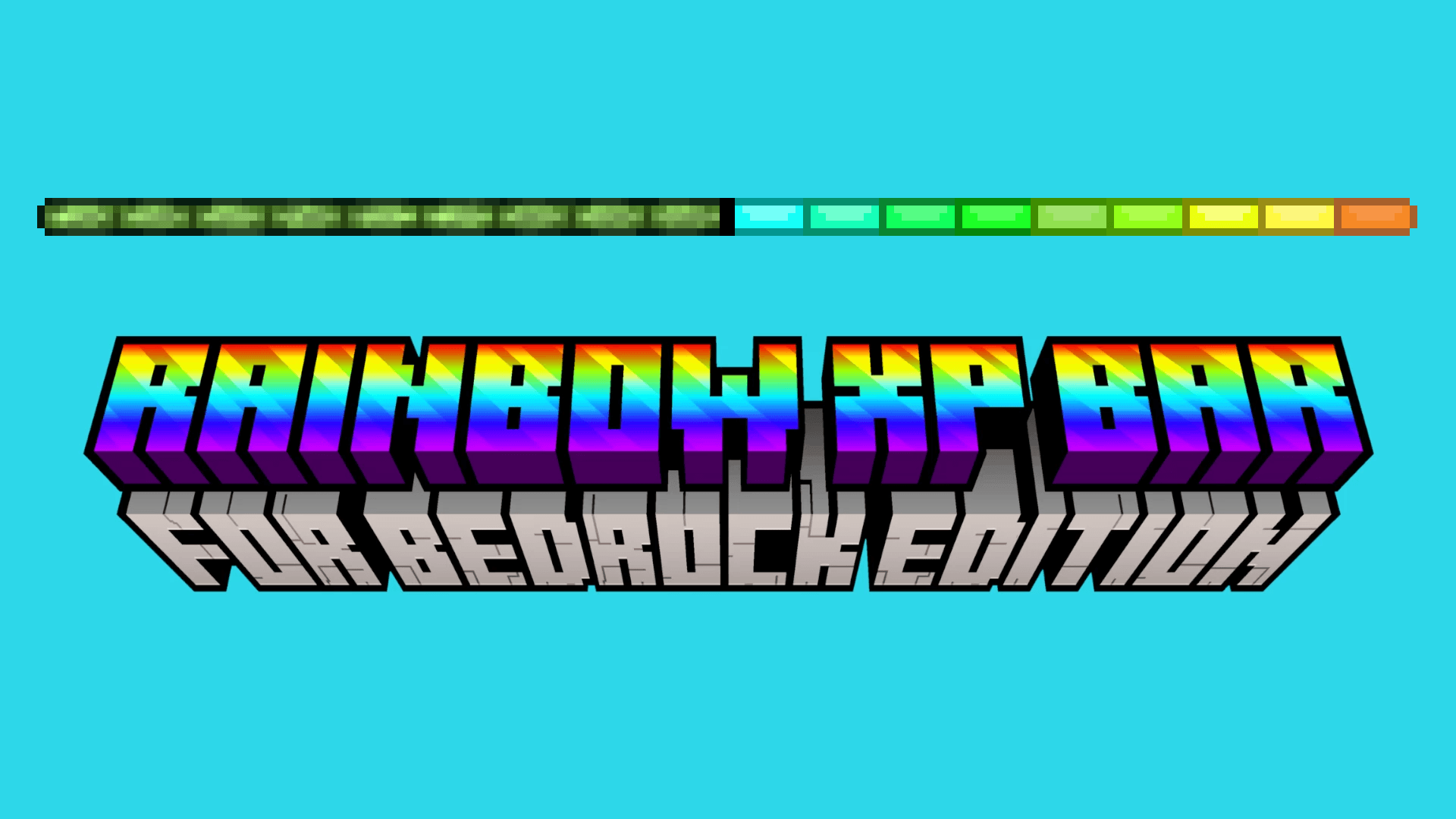 Rainbow XP Bar for Bedrock Edition - Minecraft Bedrock Texture Packs ...