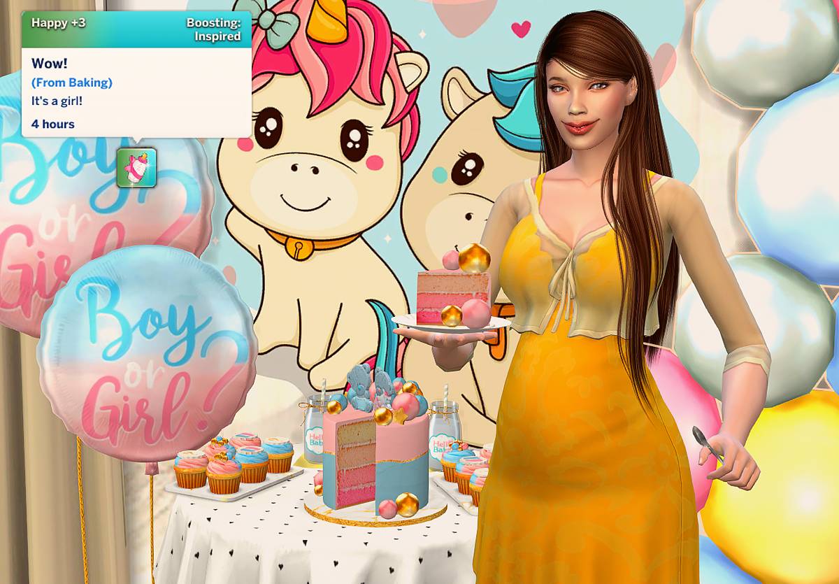 Cakes and cupcakes for the Gender Party - The Sims 4 Mods - CurseForge