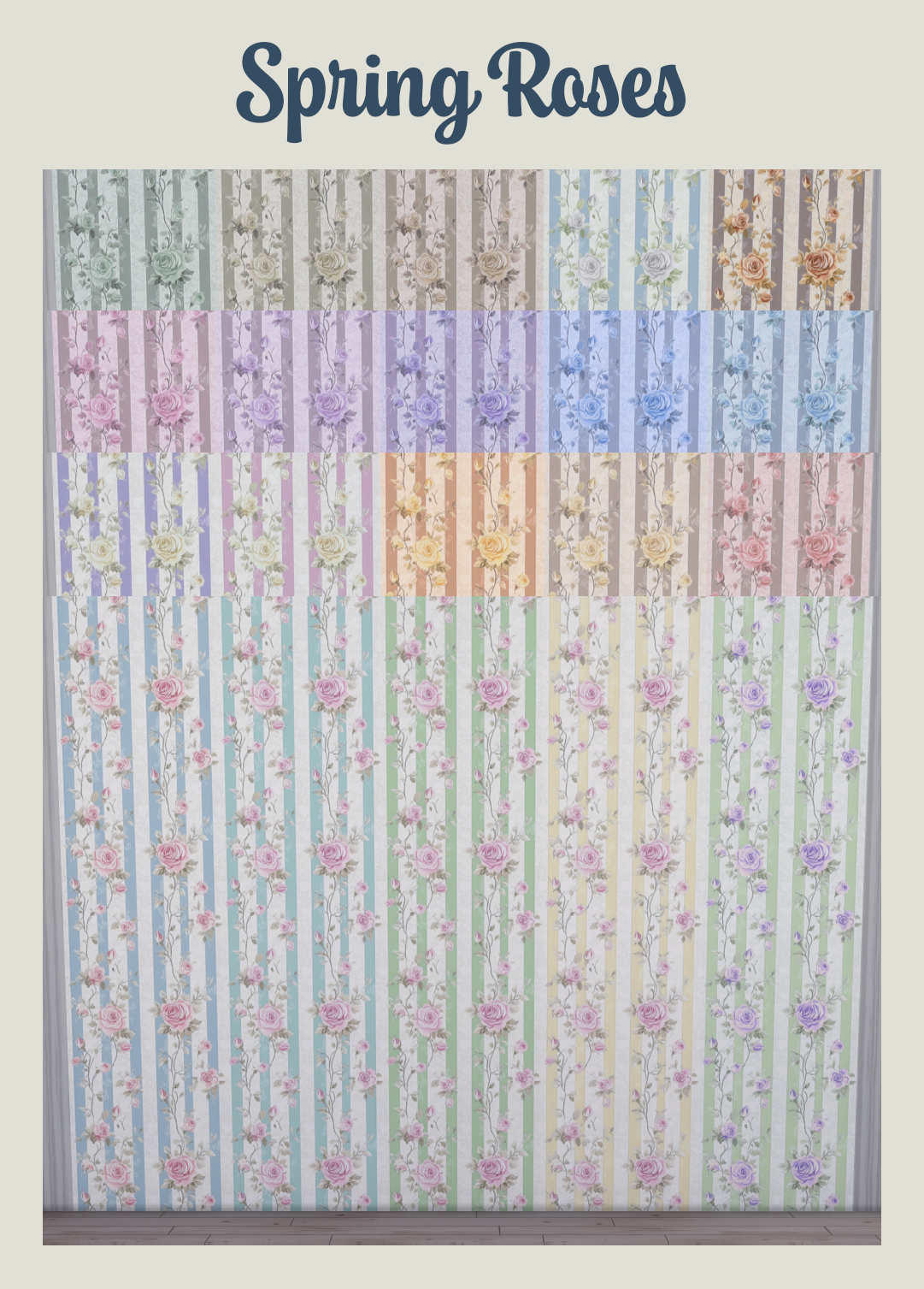 Sul Sul Spring Wallpaper Set - Gallery - The Sims 4 Build / Buy - CurseForge