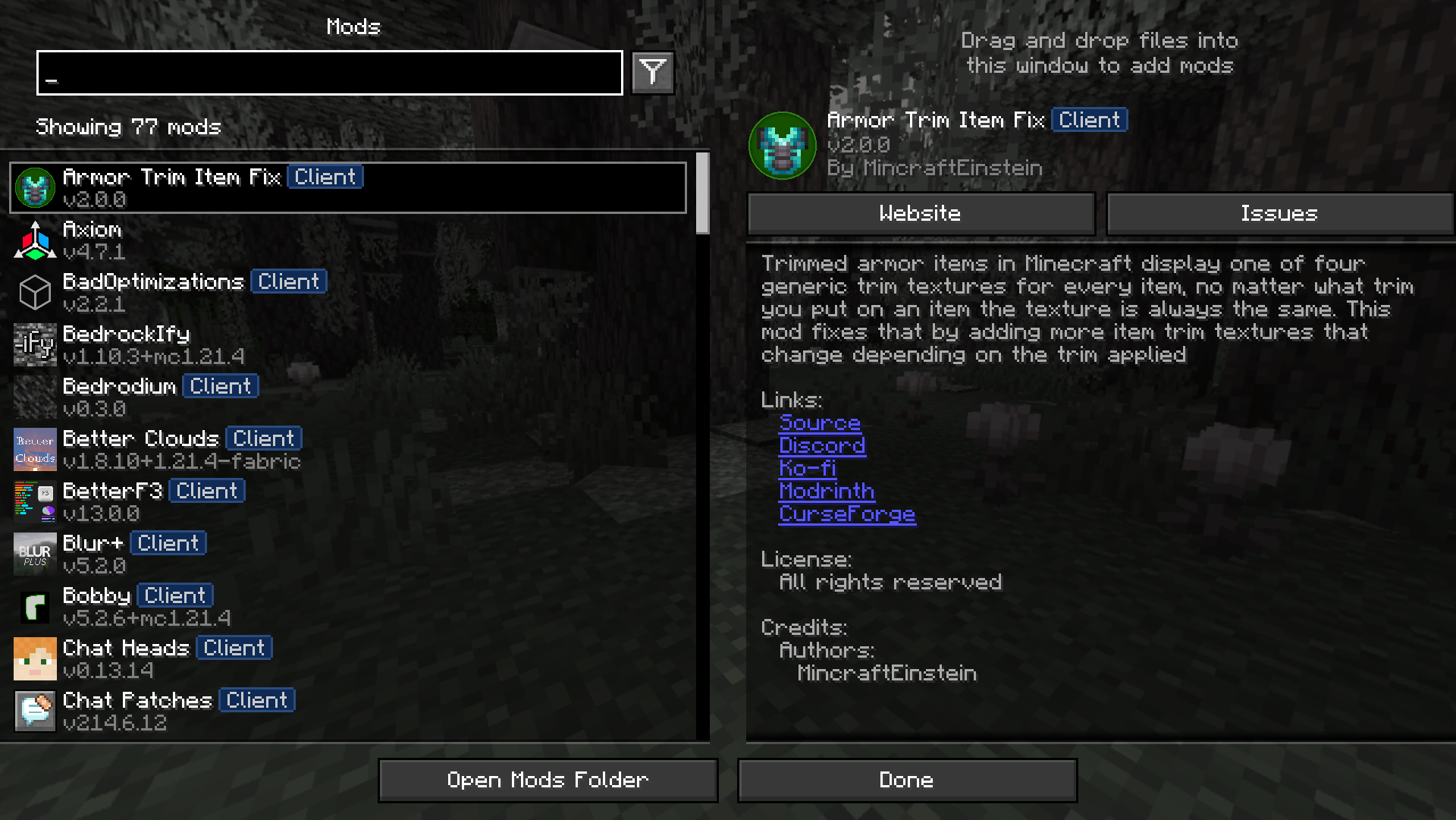 zOptimized - Gallery - Minecraft Modpacks - CurseForge