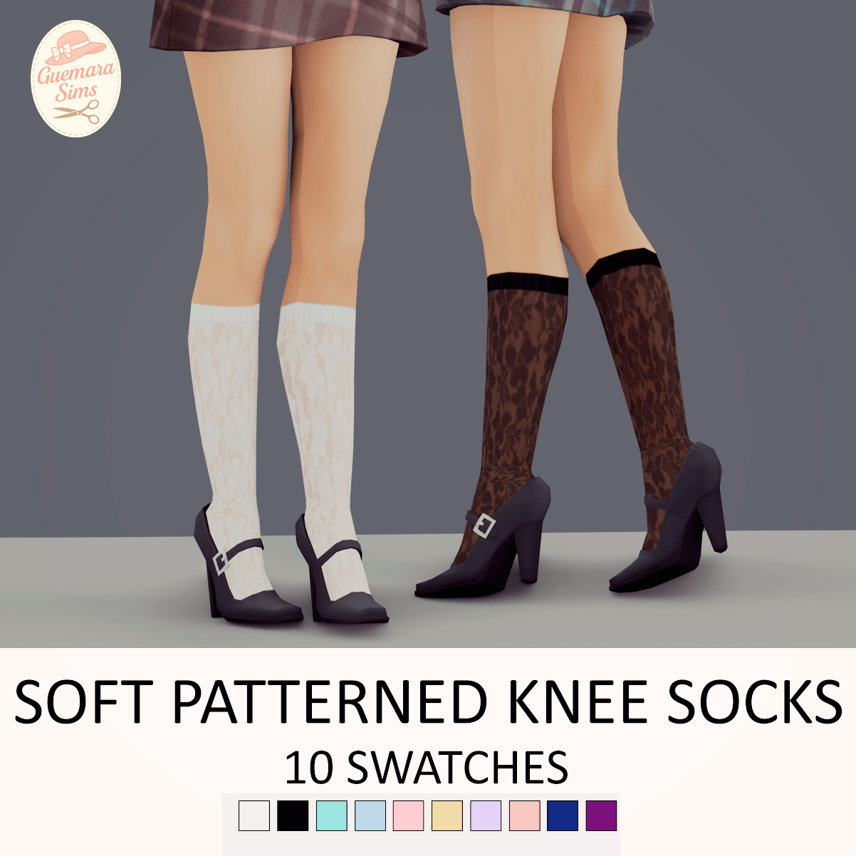 Soft Patterned Knee Socks - Gallery - The Sims 4 Create a Sim - CurseForge