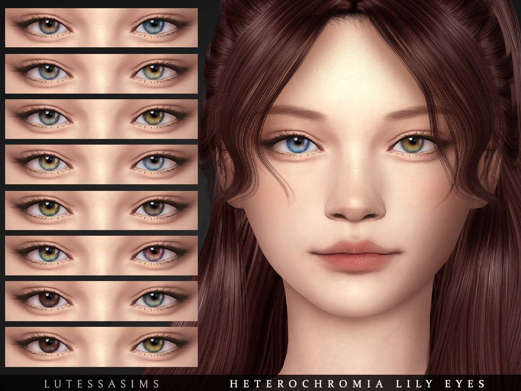Heterochromia Lily Eyes - The Sims 4 Create a Sim - CurseForge
