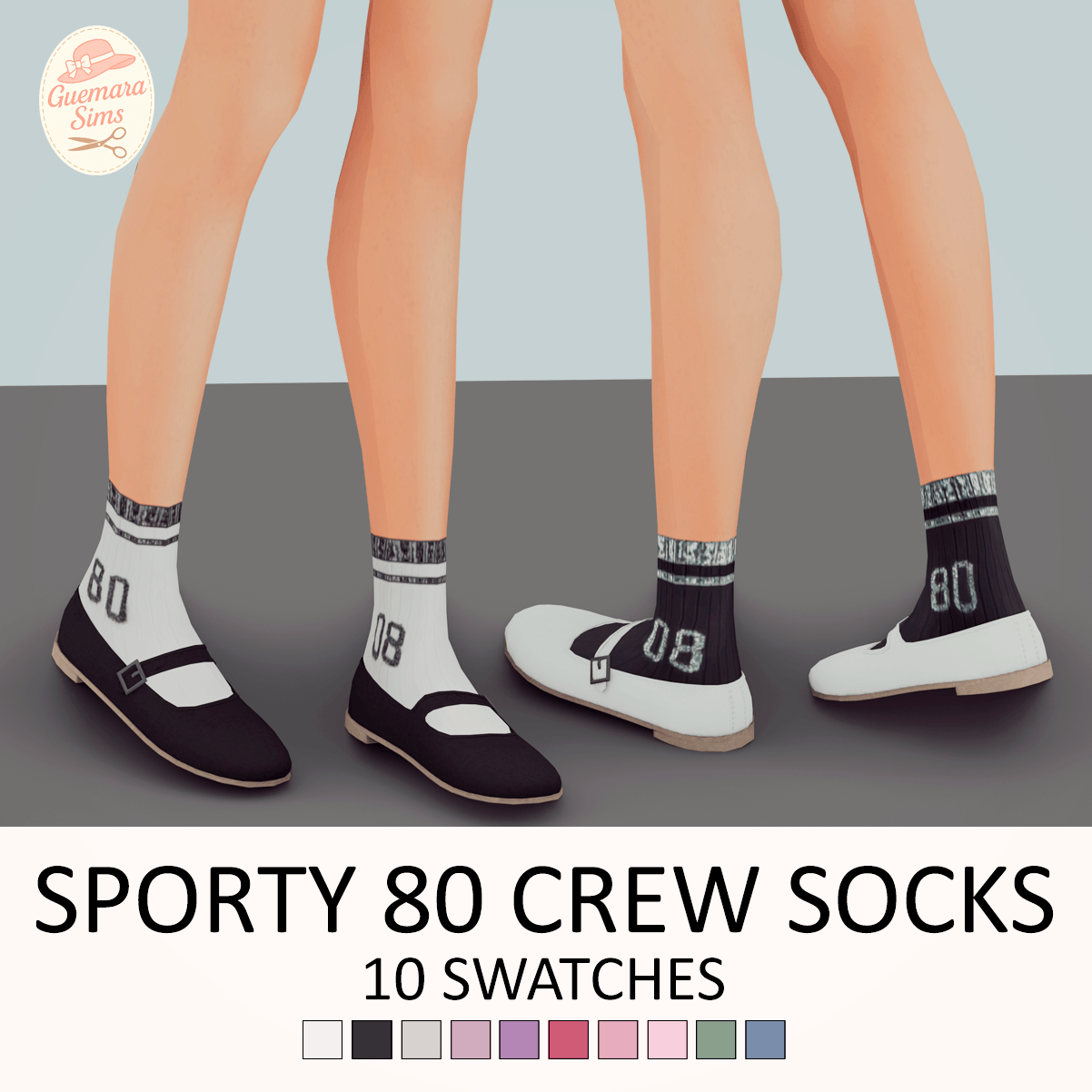 Sporty 80 Crew Socks - Gallery - The Sims 4 Create a Sim - CurseForge