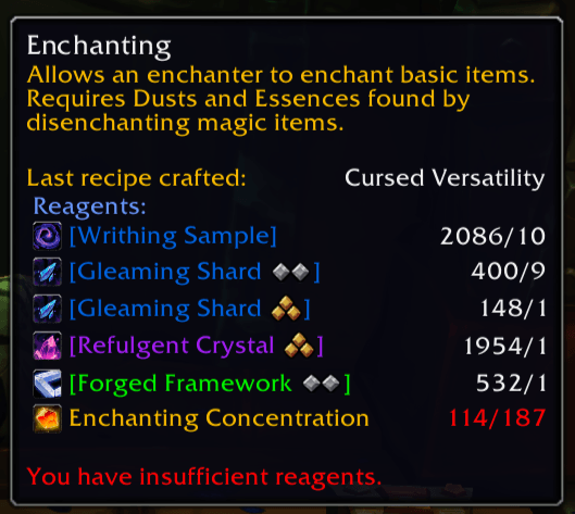 QuickCraft - Crafting Automation - World of Warcraft Addons - CurseForge