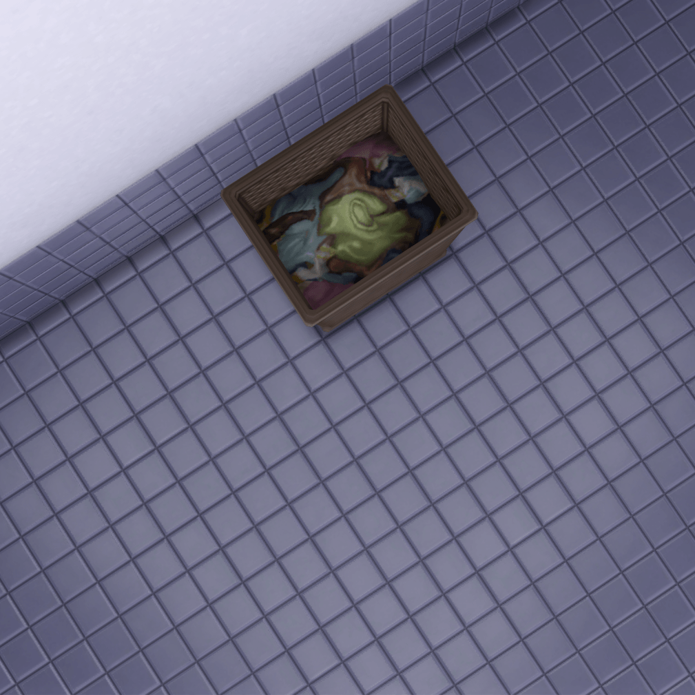 Functional Rectangular Wicker Laundry Hamper - Gallery - The Sims 4 ...