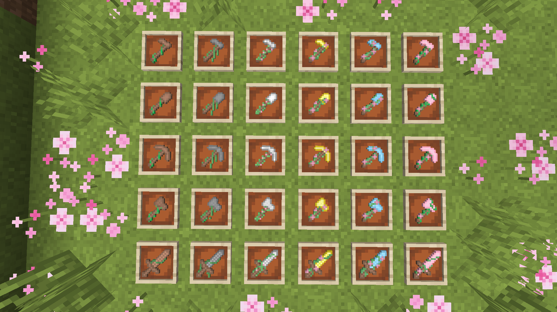 Flowery Tools + Pastel Ores - Gallery - Minecraft Resource Packs - CurseForge