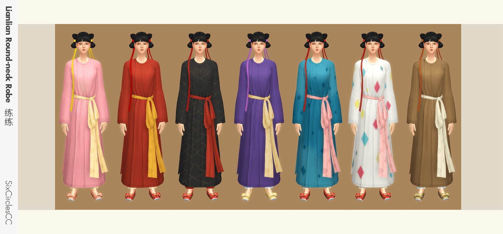 [SixCirclesCC] Chinese Hanfu - Lianlian - Gallery - The Sims 4 Create a ...