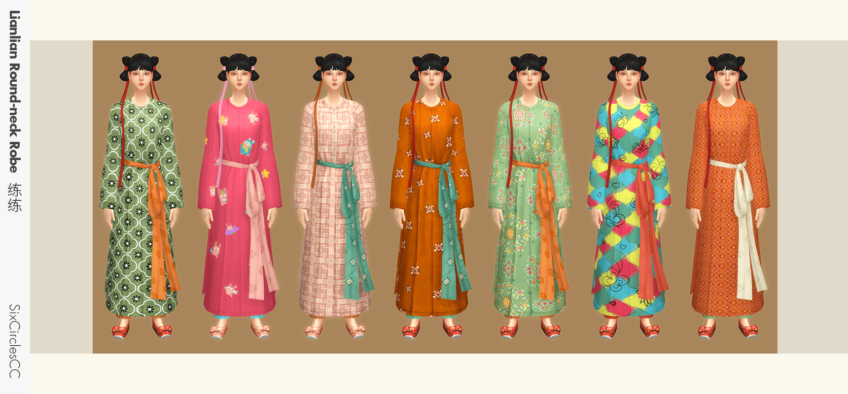 [SixCirclesCC] Chinese Hanfu - Lianlian - Gallery - The Sims 4 Create a ...