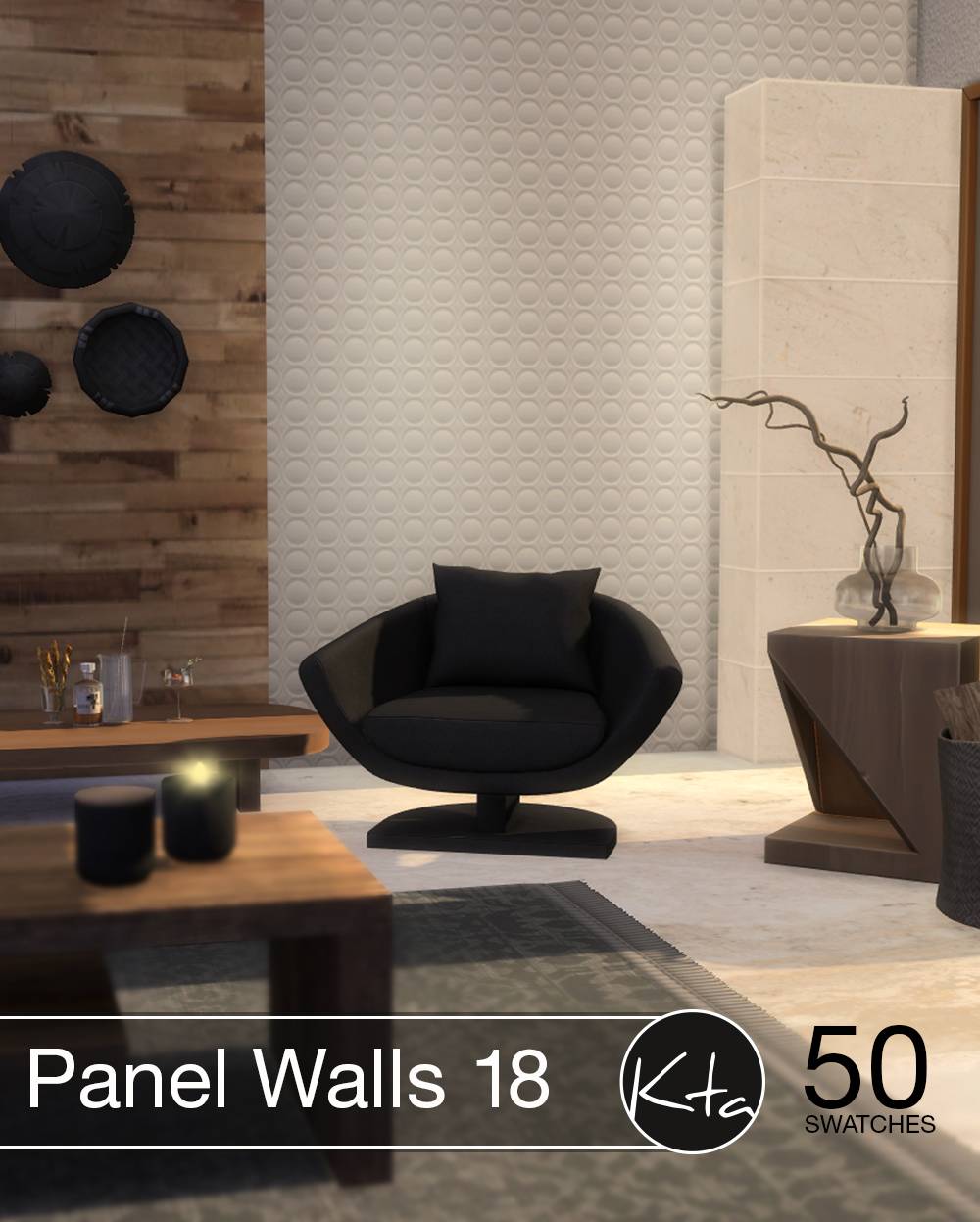 [kta] Panel Walls 18 - Gallery - The Sims 4 Build / Buy - CurseForge