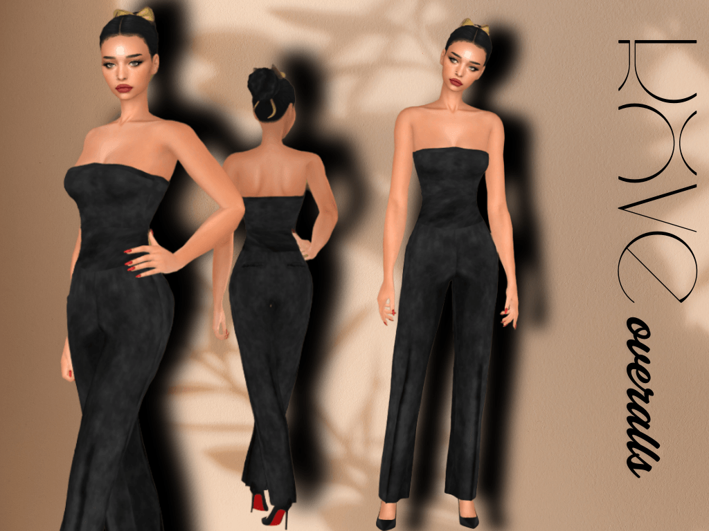 DOVE STRAPLESS OVERALLS - The Sims 4 Create a Sim - CurseForge