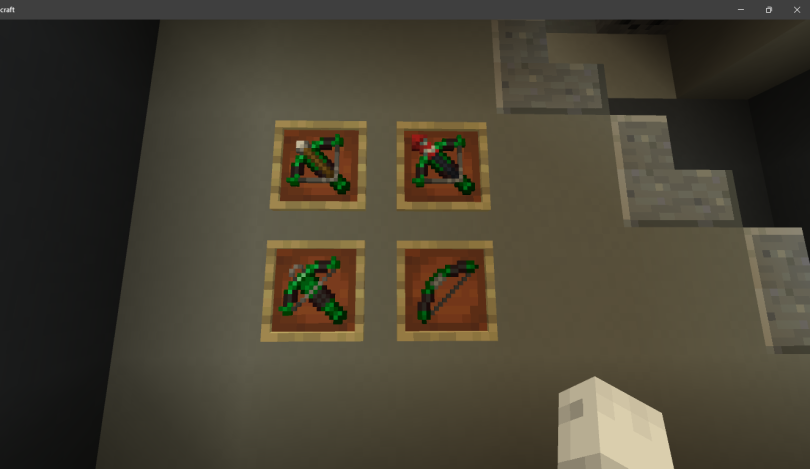 Emerald Bow And Crossbow - Gallery - Minecraft Bedrock Texture Packs ...