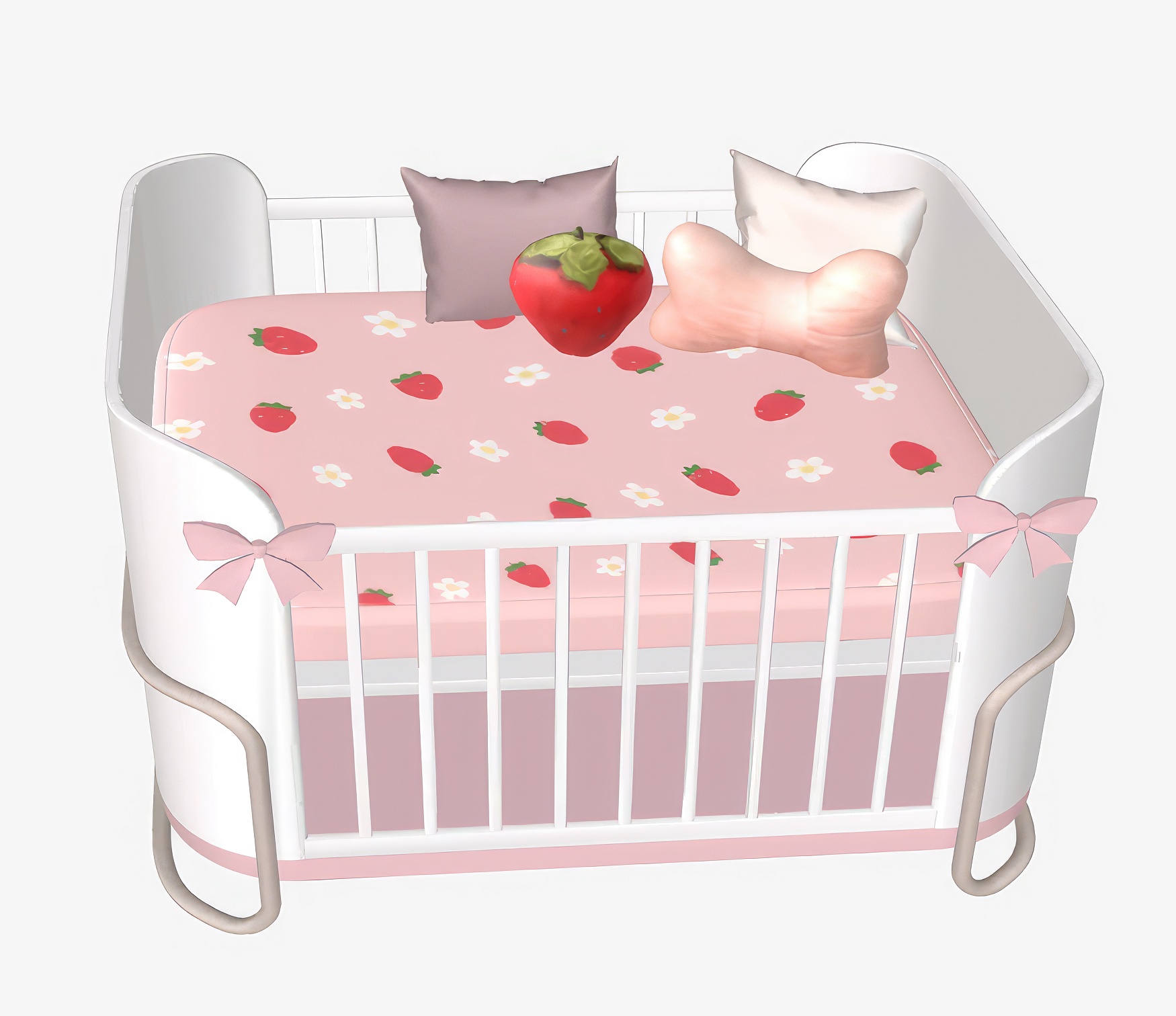 Baby strawberry ribbon crib - The Sims 4 Build / Buy - CurseForge
