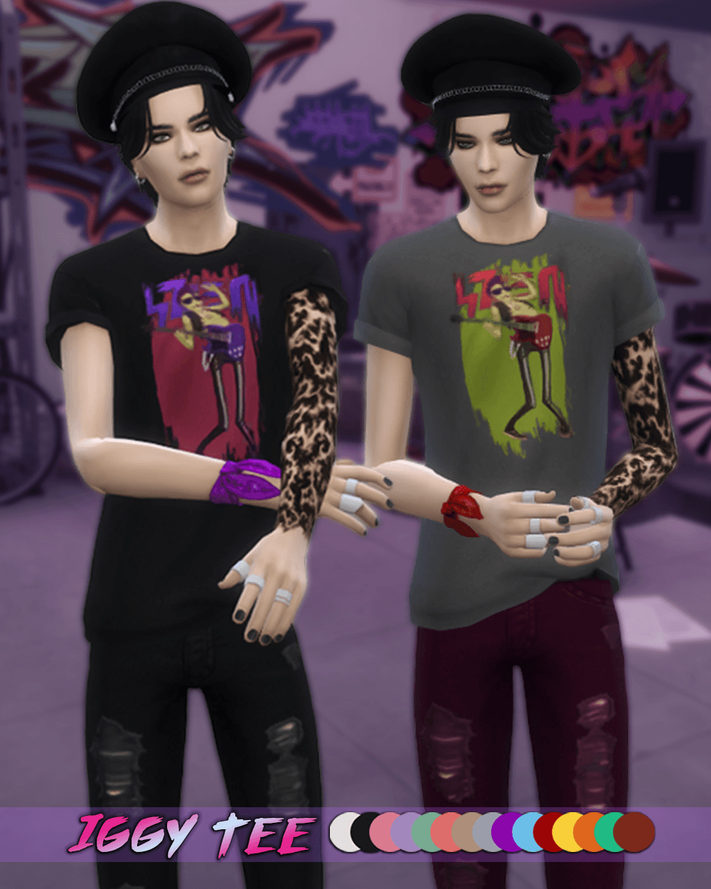 Iggy T-shirt (Mix Tape Collection) - The Sims 4 Create a Sim - CurseForge