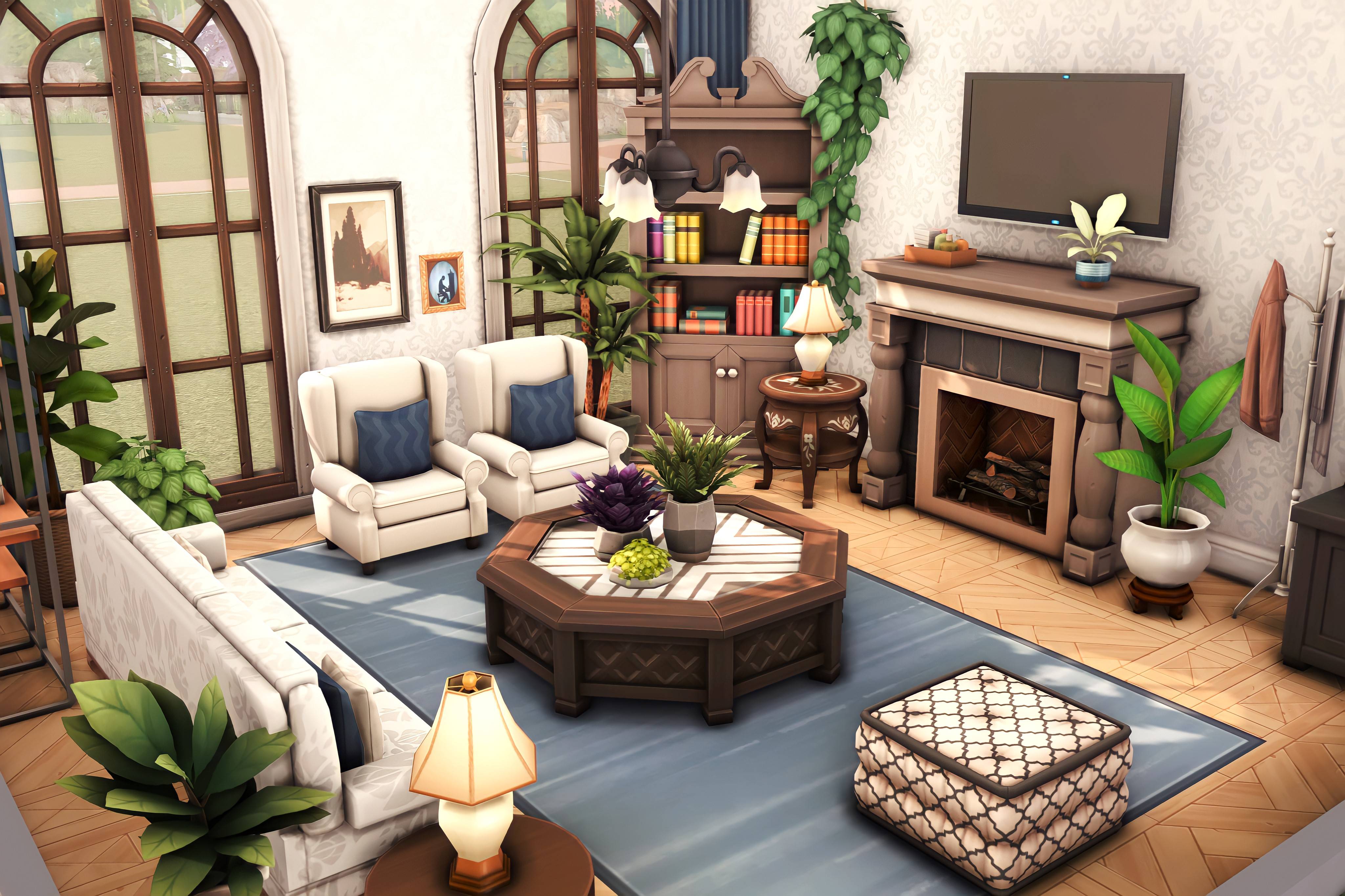 Eri Classic Living Room NO CC - Gallery - The Sims 4 Rooms / Lots - CurseForge
