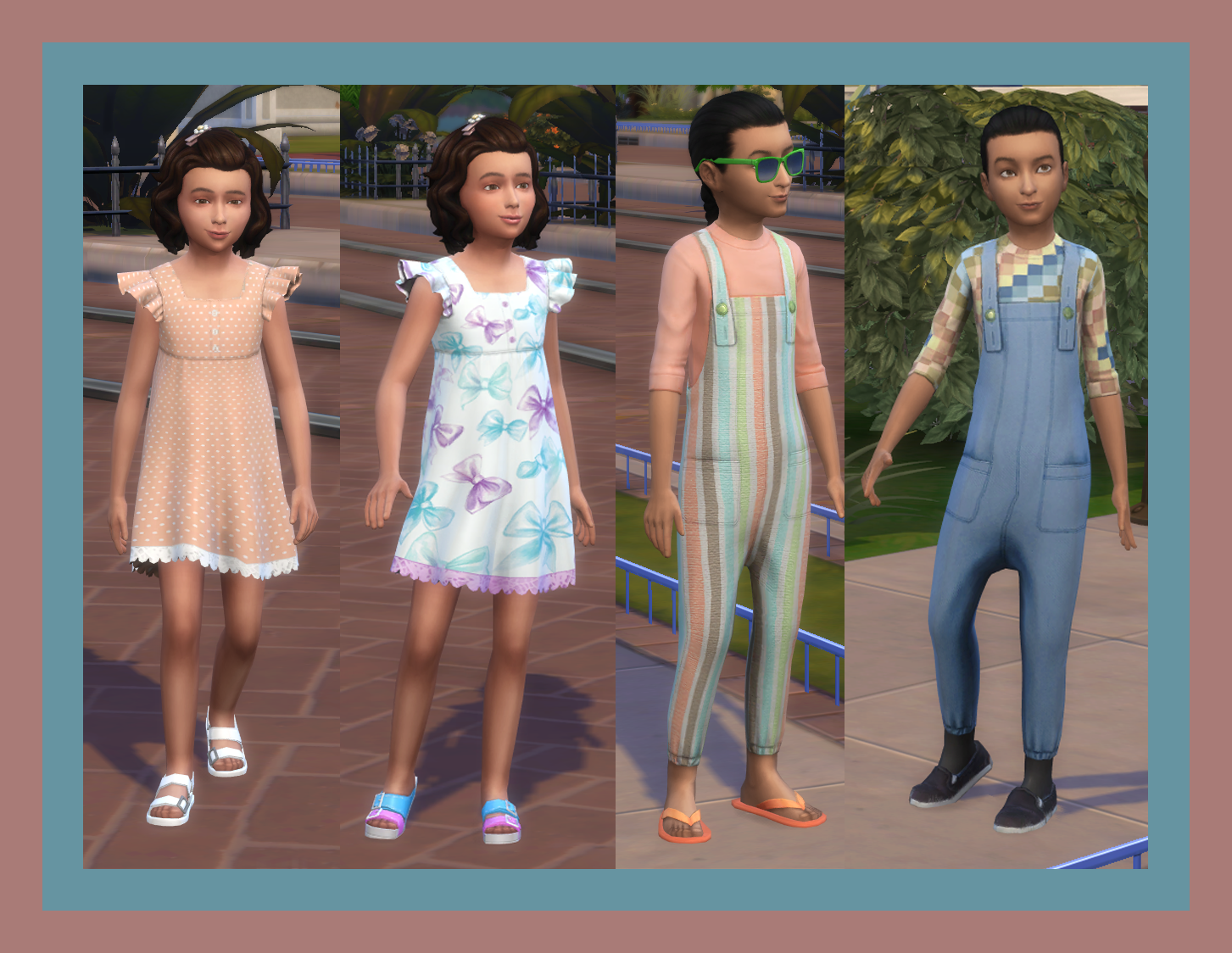 Spring Dress and Coveralls for Children - Gallery - The Sims 4 Create a ...