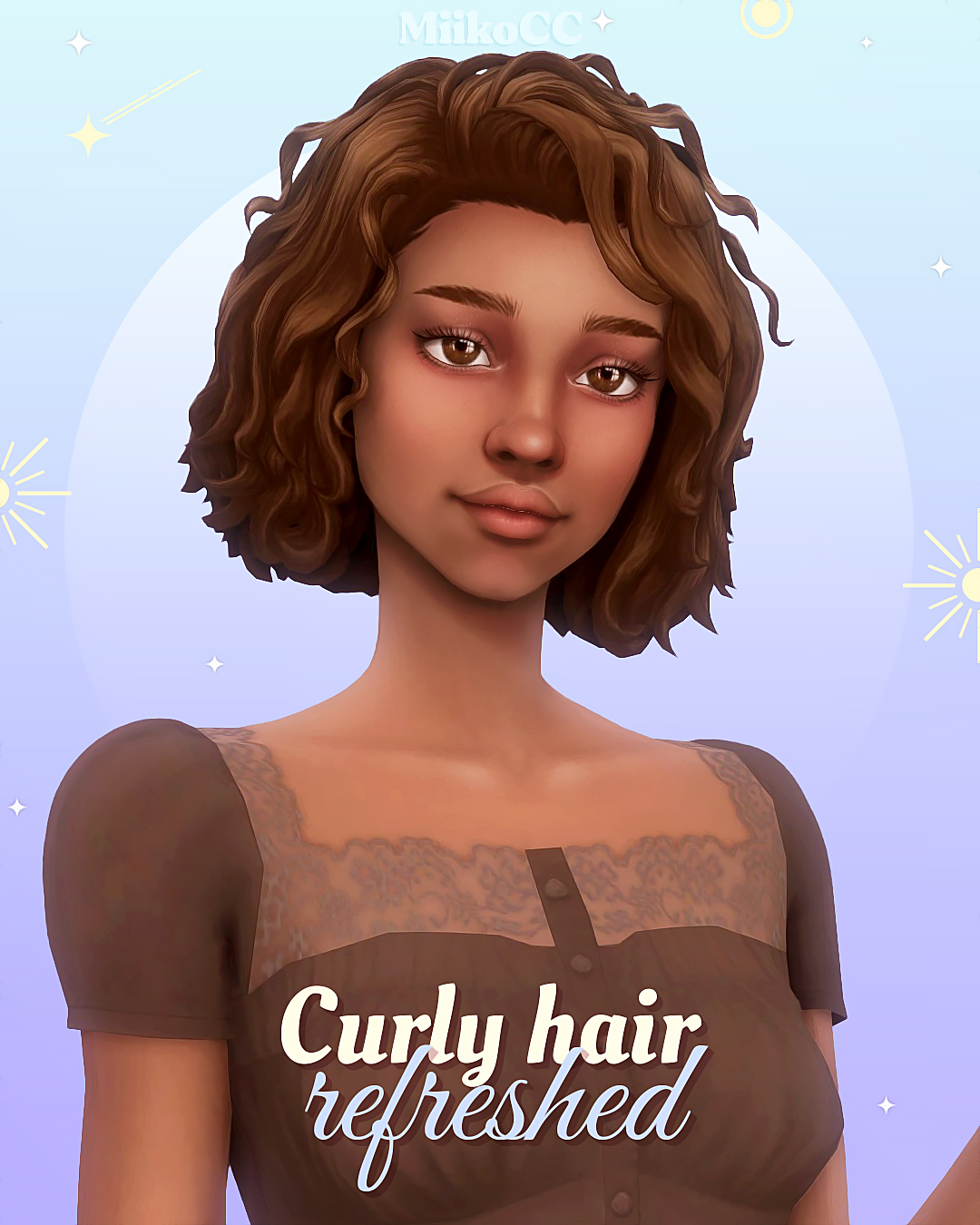 Curly hair refreshed (standalone) - The Sims 4 Create a Sim - CurseForge