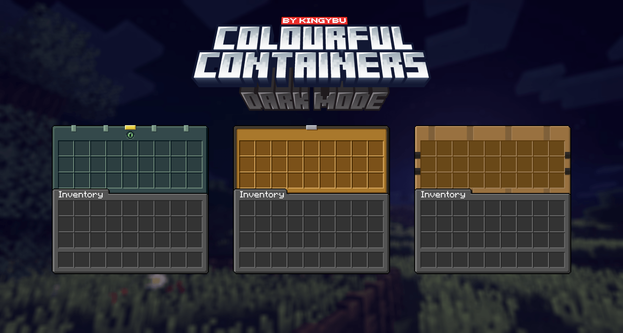 Colourful Containers Dark Mode GUI - Minecraft Resource Packs - CurseForge