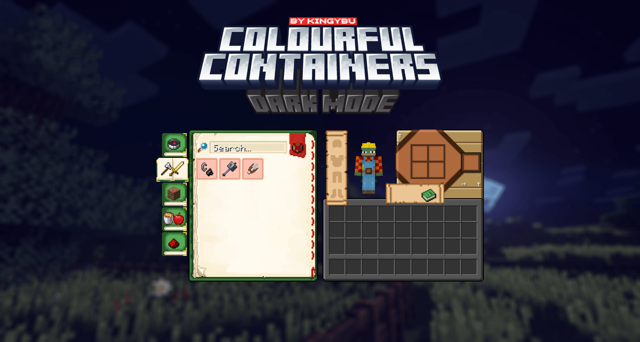 Colourful Containers Dark Mode GUI - Minecraft Resource Packs - CurseForge