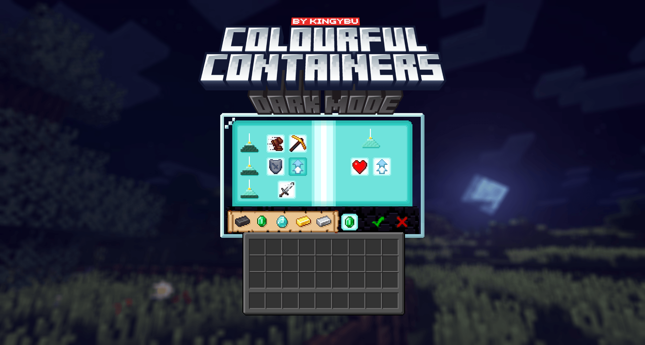 Colourful Containers Dark Mode GUI - Minecraft Resource Packs - CurseForge