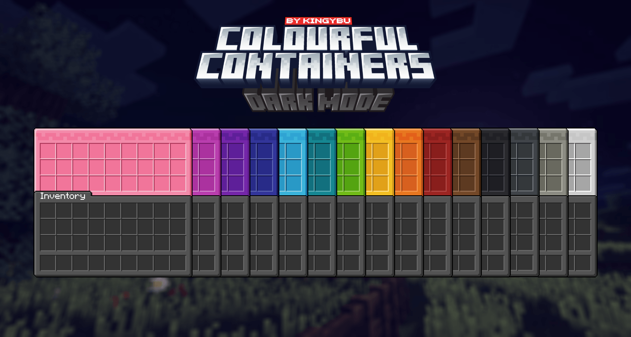 Colourful Containers Dark Mode GUI - Minecraft Resource Packs - CurseForge