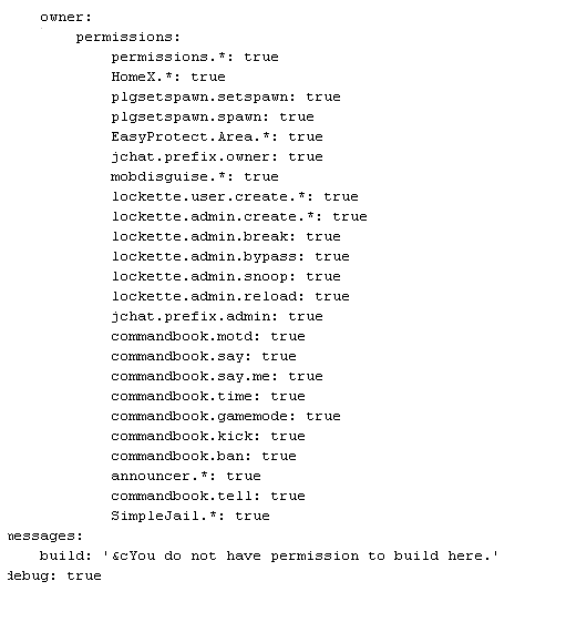 #96 Setting Default - Issues - PermissionsBukkit - Bukkit Plugins - Projects - Bukkit